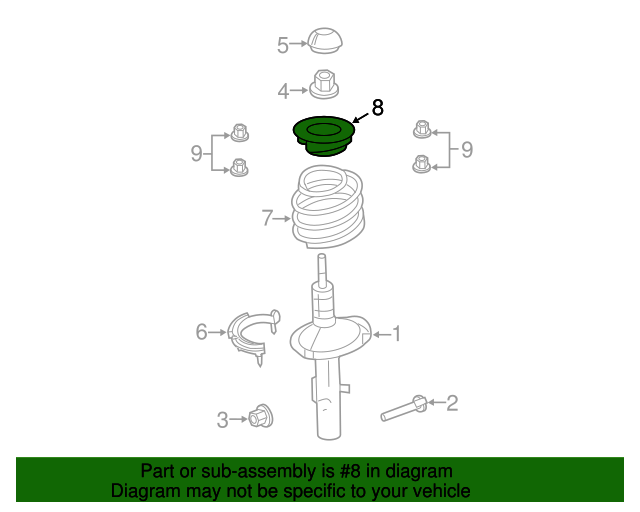 2013-2019 Ford OEM Strut Mount FB5Z-18183-A | Ford Parts Center