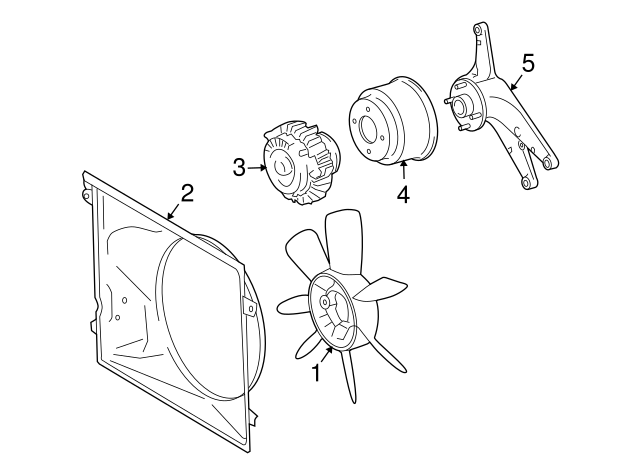 Lexus OEM Fan Shroud Part# 16711-38170 | OEM Vehicle Parts