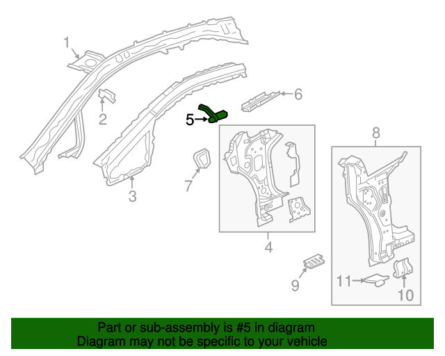 2014-2016 Cadillac ELR Passenger Side Plenum Upper Panel Extension ...