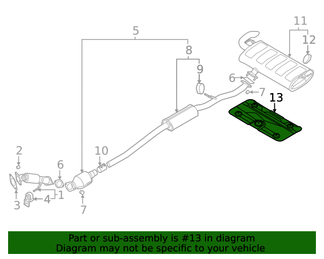 28795-N9010 - Floor Pan Heat Shield 2022-2023 Hyundai Tucson ...