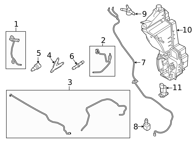 2019-2021 Volvo Headlamp Washer - Driver's Side (LH) 30747603 ...