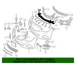 212-885-40-65 - Bumper Cover Reinforcement 2014-2016 Mercedes-Benz ...