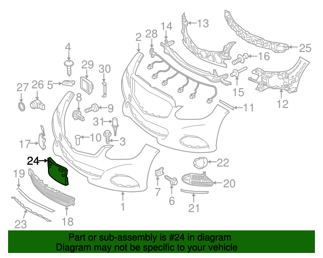 212-885-15-81 - License Bracket 2014-2016 Mercedes-Benz | Mercedes-Benz ...