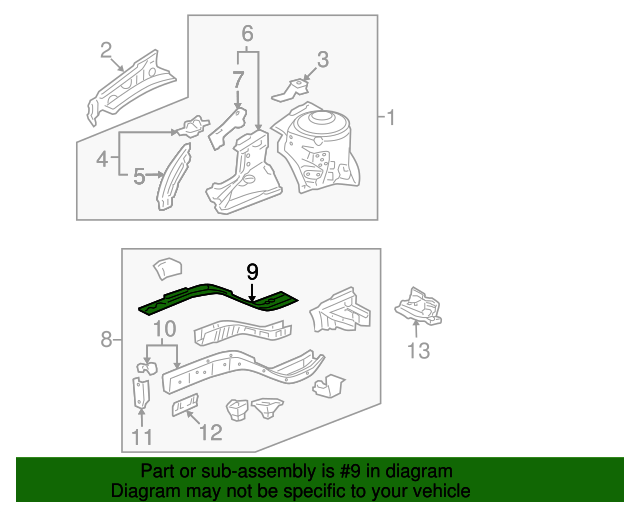 60812-SLN-A00ZZ - Upper Plate 2007-2008 Honda Fit | Honda Parts Online