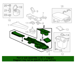 2019 Cadillac XT5 Cup Holder 84502570 | TascaParts.com