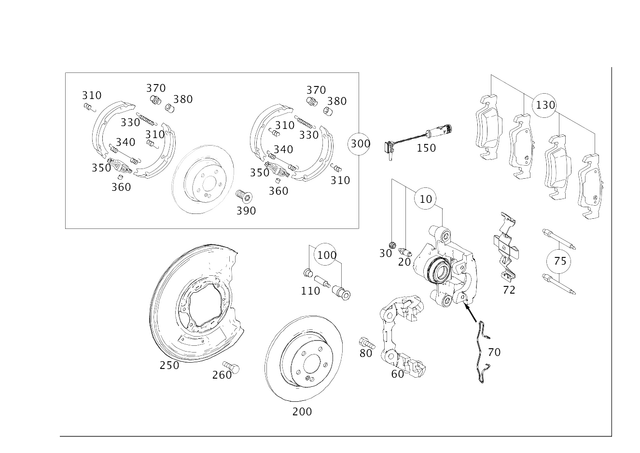 212-423-04-12 - Disc Brake Rotor Rear 2010-2018 Mercedes-Benz ...