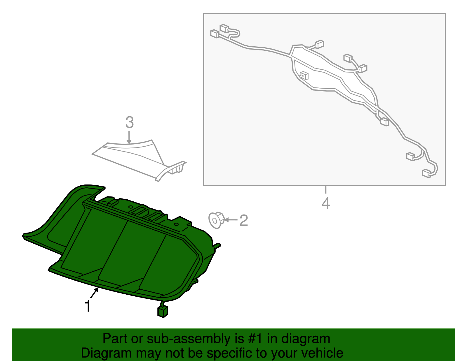 Genuine OEM Ford Part - Tail Lamp Assembly FR3Z-13404-F | Genuine OEM ...