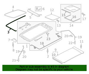 5G9-877-439 - Inner Weather-Strip 2015-2024 Volkswagen | AutoNation Parts