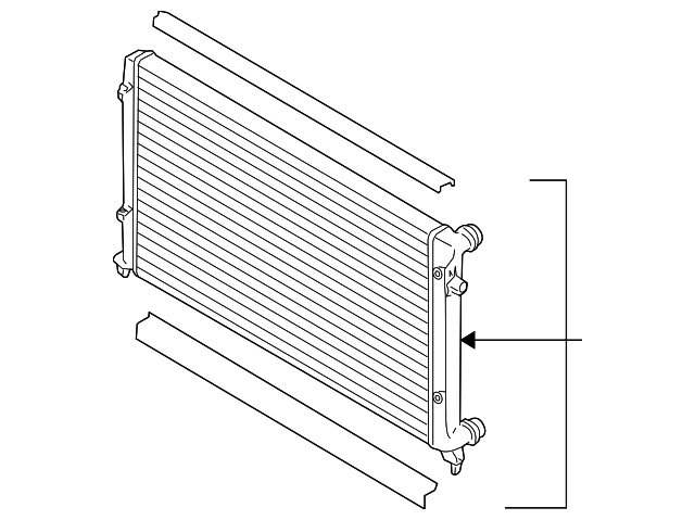 2006-2009 Audi Radiator Assembly 5K0-121-253-F | Audi USA Parts
