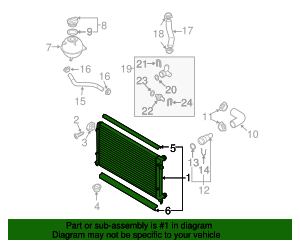 5K0-121-253-F - Radiator Assembly 2006-2009 Audi | Audi OEM Parts