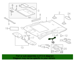 215-810-05-51-9C05 - Grip Handle 2000-2006 Mercedes-Benz | Mercedes ...
