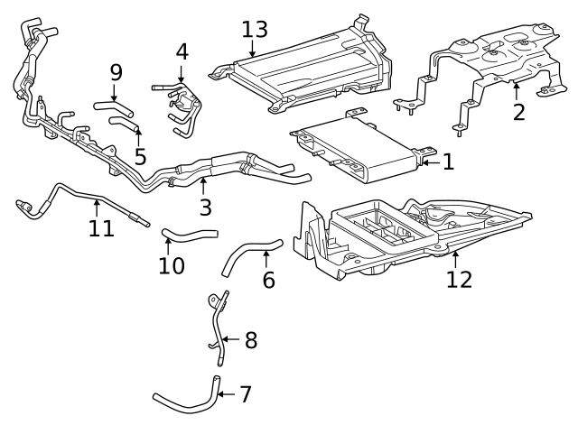 2021-2022 Toyota Mirai Oil Cooler 32910-62020 | OEM Parts Online