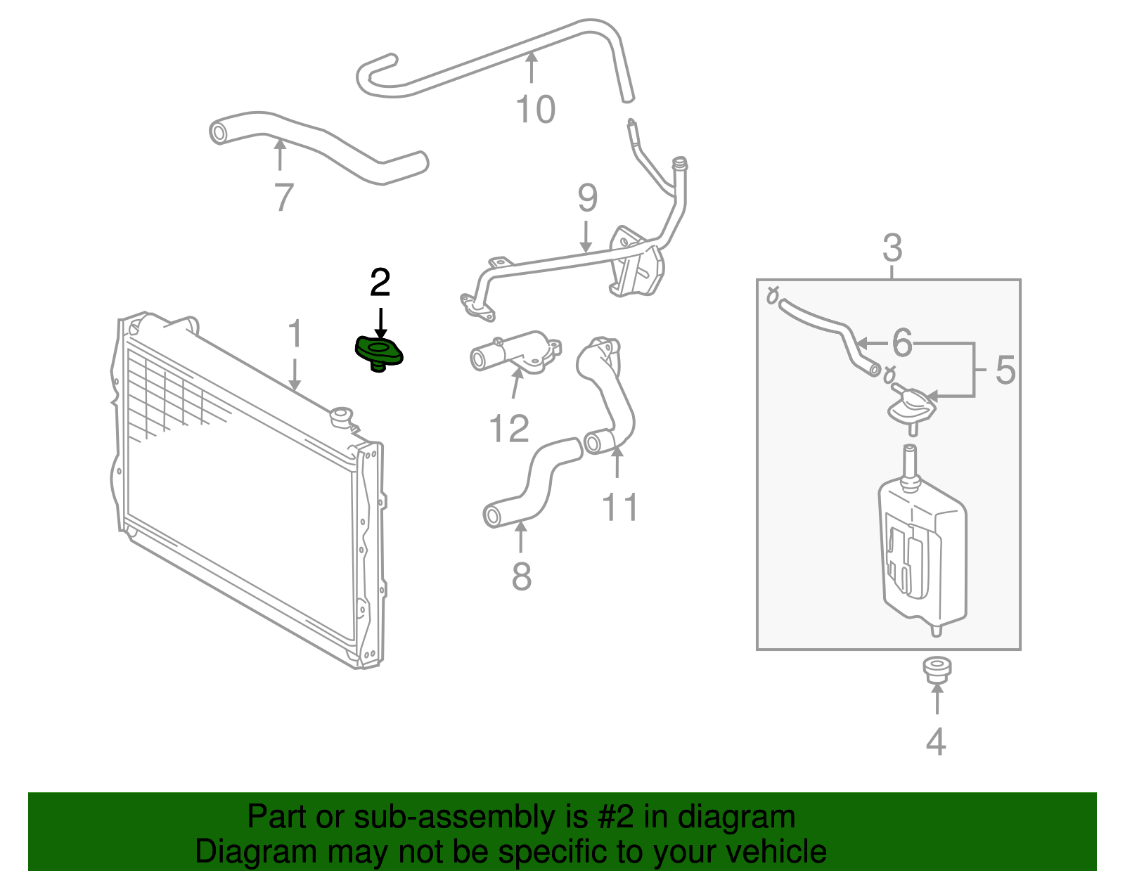 Genuine Toyota Radiator Cap part# 16401-20353 for 1989-2017 Toyota ...
