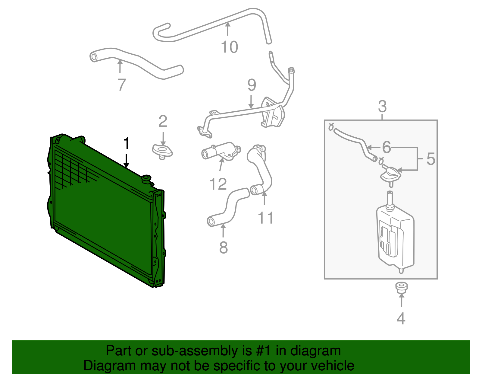 1996-2002 Toyota 4Runner Radiator Assembly 16410-AZ011 | Toyota Parts ...