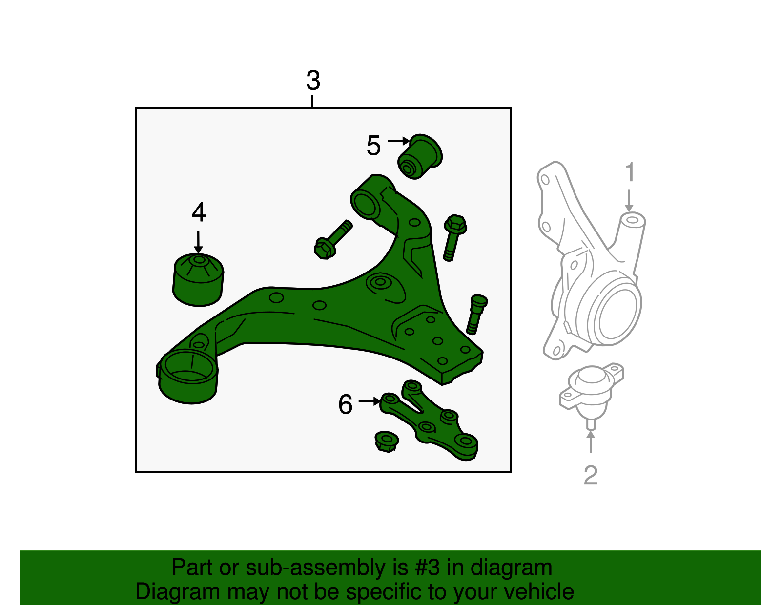 2005-2009 Hyundai Tucson Lower Control Arm 54501-2E001 | OEM Parts Online