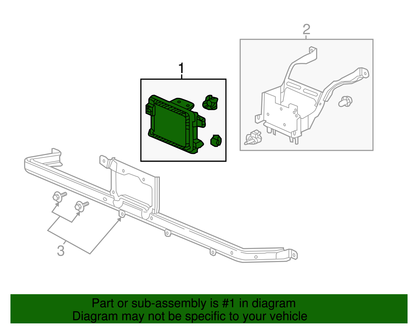 36802-T0A-A02 - 2015-2016 Honda CR-V - Radar Sub Assembly | Genuine ...