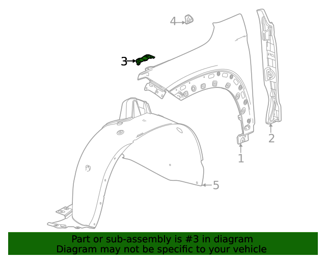 2021-2022 Chevrolet Trailblazer Multi Purpose Bracket 42553321 ...