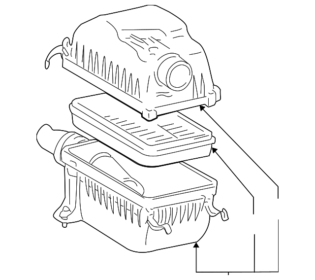 2005-2007 Toyota Air Cleaner Assembly 17700-0F041 | Toyota Parts Center