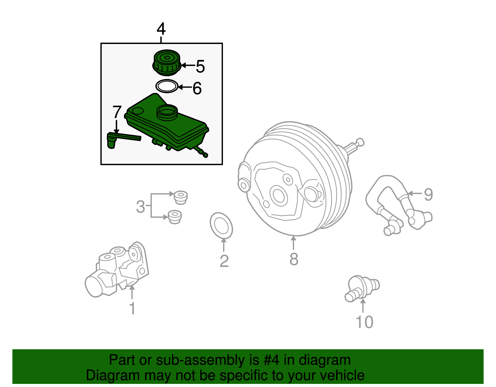 2002-2011 Audi Brake Master Cylinder Reservoir 8E0-611-301-G | Audi USA ...