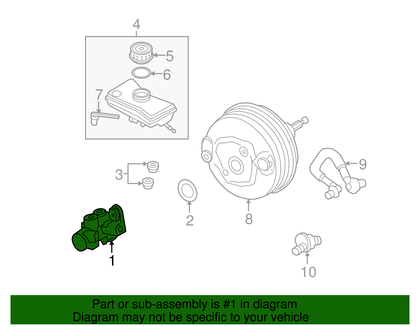 2002-2009 Audi Master Cylinder 8E0-611-021 | OEM Parts Online