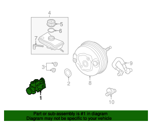 2002-2009 Audi Master Cylinder 8E0-611-021 | OEM Parts Online