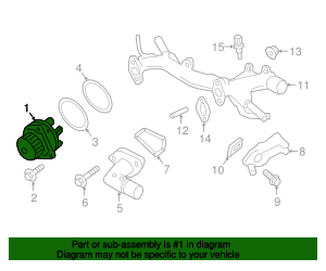 2007-2022 Nissan Water Pump 21010-JA11A | TascaParts.com