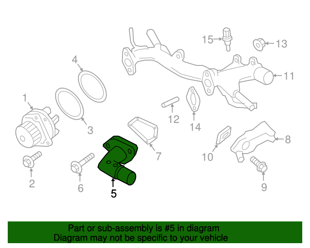 2007-2020 Nissan Thermostat Unit 21200-9HP0A | TascaParts.com