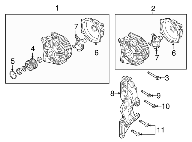 2015 Audi A3 Alternator Bracket 04L-903-141-B | Audi USA Parts