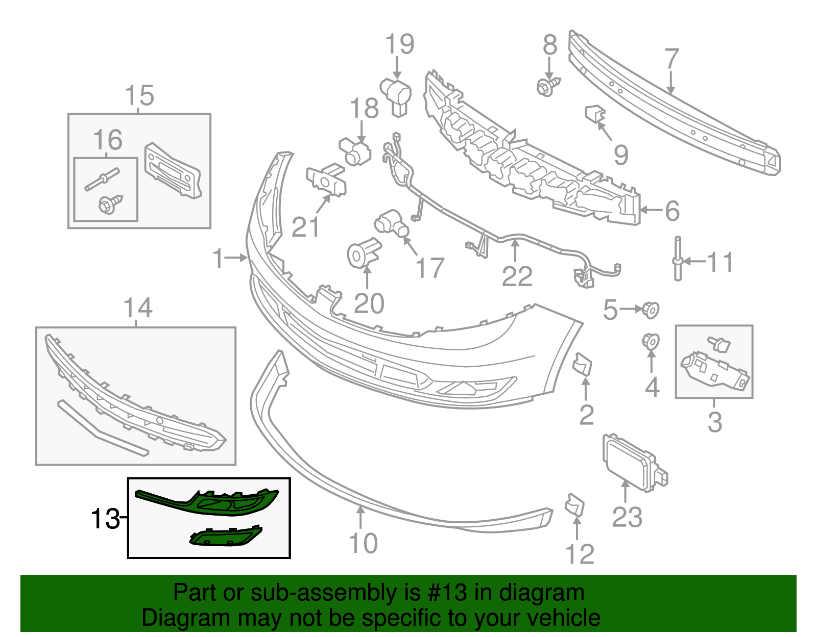 2013-2016 Lincoln MKS Lamp Bezel DA5Z-17E810-AB | OEM Parts Online