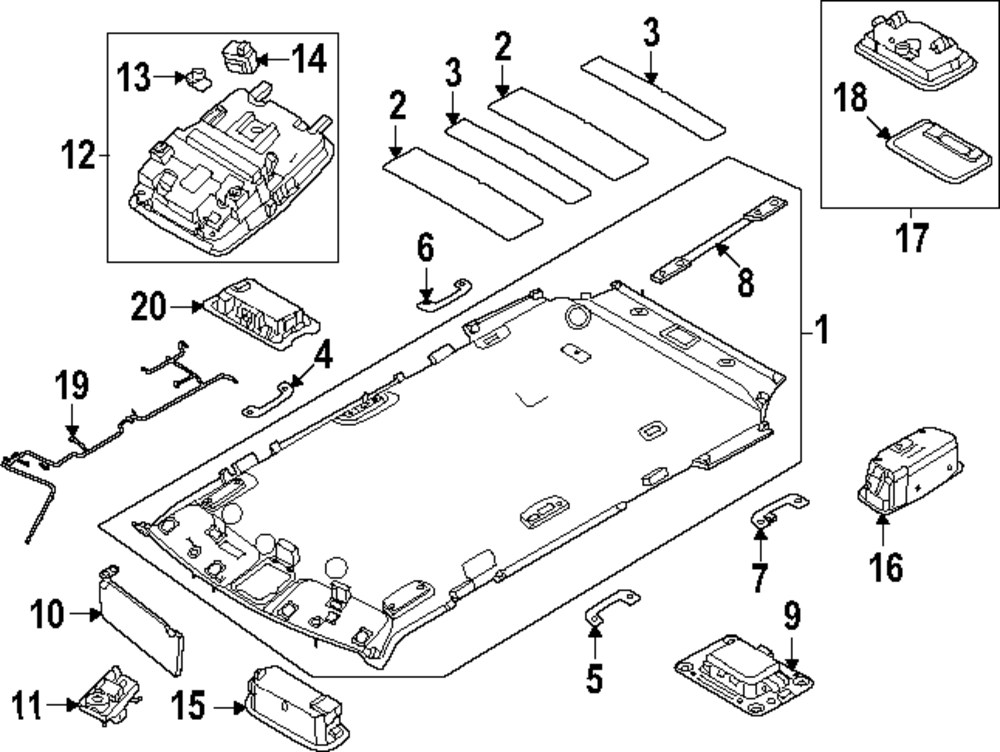 2024 Hyundai Santa Fe Reading Lmp Assembly 92870-P6000-NNB | Hyundai ...