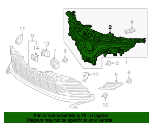 2018-2020 Toyota Camry Upper Grille 53111-06880 | Toyota Parts Center