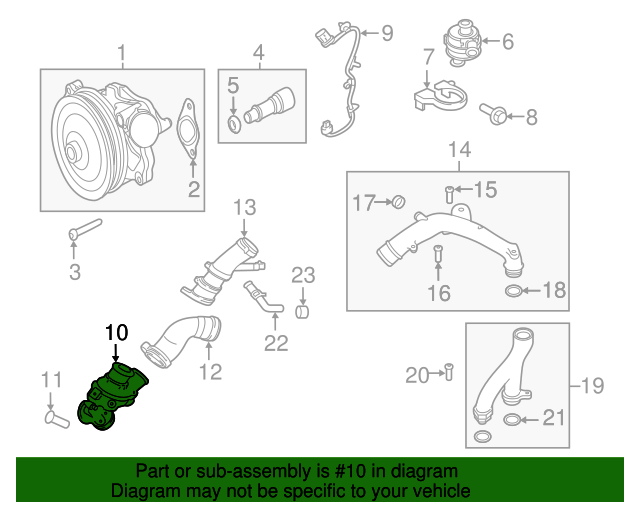 Genuine OEM Thermostat Unit Part# LR117568 Fits 2015-2020 Land Rover ...