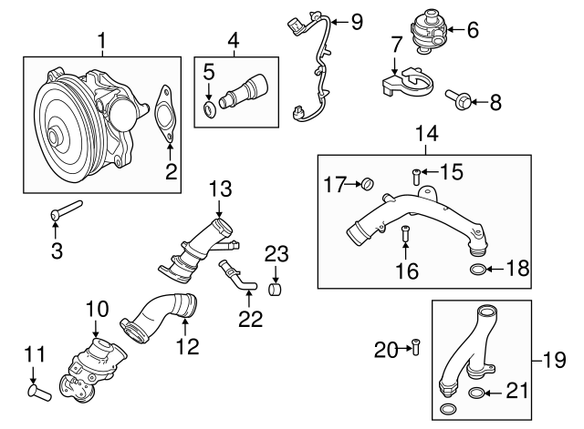 2015-2020 Land Rover Engine Cooland Thermostat Kit w/ Housing 3.0L ...