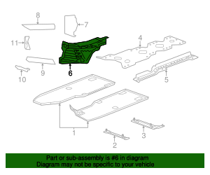 2014-2019 Chevrolet Corvette Front Brace - Driver's Side (LH) 23135705 ...