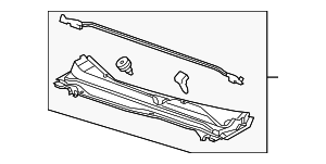 2010-2017 GM Air Inlet Grille Panel 84057212 | GMPartsDirect.com