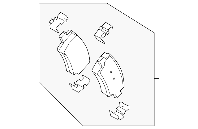 Hyundai - 58302-AAA40 - Pad Kit Rear Disc Brake - 2021-2024 Hyundai ...