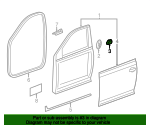 2009-2025 Volkswagen Door Shell Cap 5N0-837-111-9B9 | VW Direct Parts