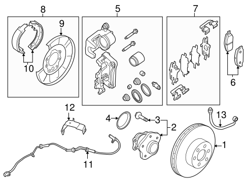 Rear Brakes for 2017 Nissan Pathfinder | Nissan OEM Parts Direct