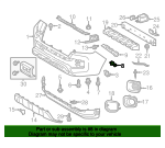 2006-2024 Toyota Retainer, Front Fender Liner 53879-0R010 | Toyota ...