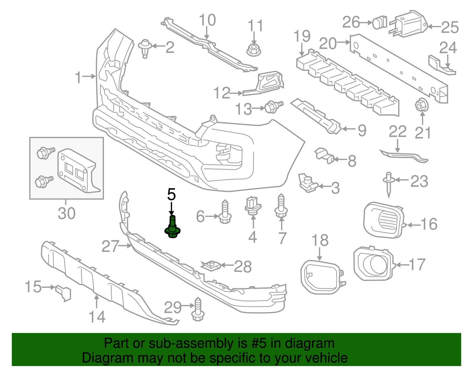 90109-06325 - Bumper Cover Lower Bolt 2004-2023 Toyota | Longo Toyota Parts