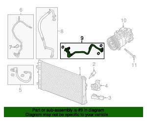 2017-2019 Infiniti QX30 Cooler Pipe 92446-5DA0A | INFINITI OF WEST CHESTER