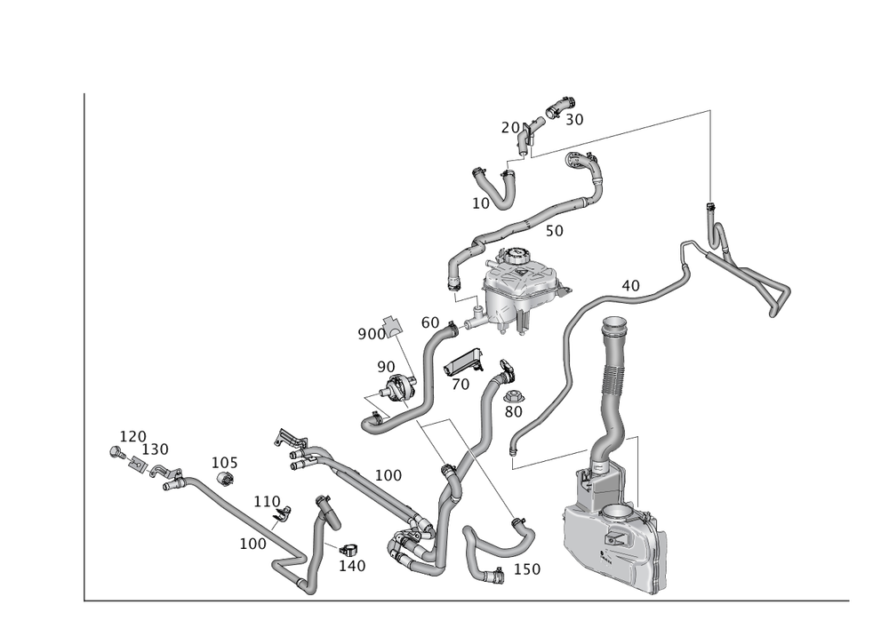 166-830-40-96 - Hose Line 2006-2019 Mercedes-Benz | Mercedes-Benz USA Parts