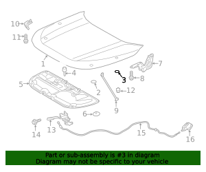 90333-16003 - Hood Plug - 2019-2023 Toyota | OEM Genuine Toyota Parts