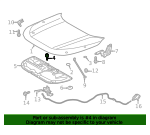 2019-2023 Toyota Hood Bumper 53384-0R040 | Toyota Parts