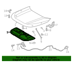 53341-0R060 - Hood Insulation Pad 2019-2024 Toyota | Longo Toyota Parts