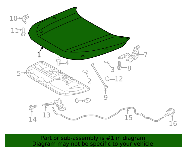 2019-2024 Toyota Hood 53301-0R080 | OEM Parts Online