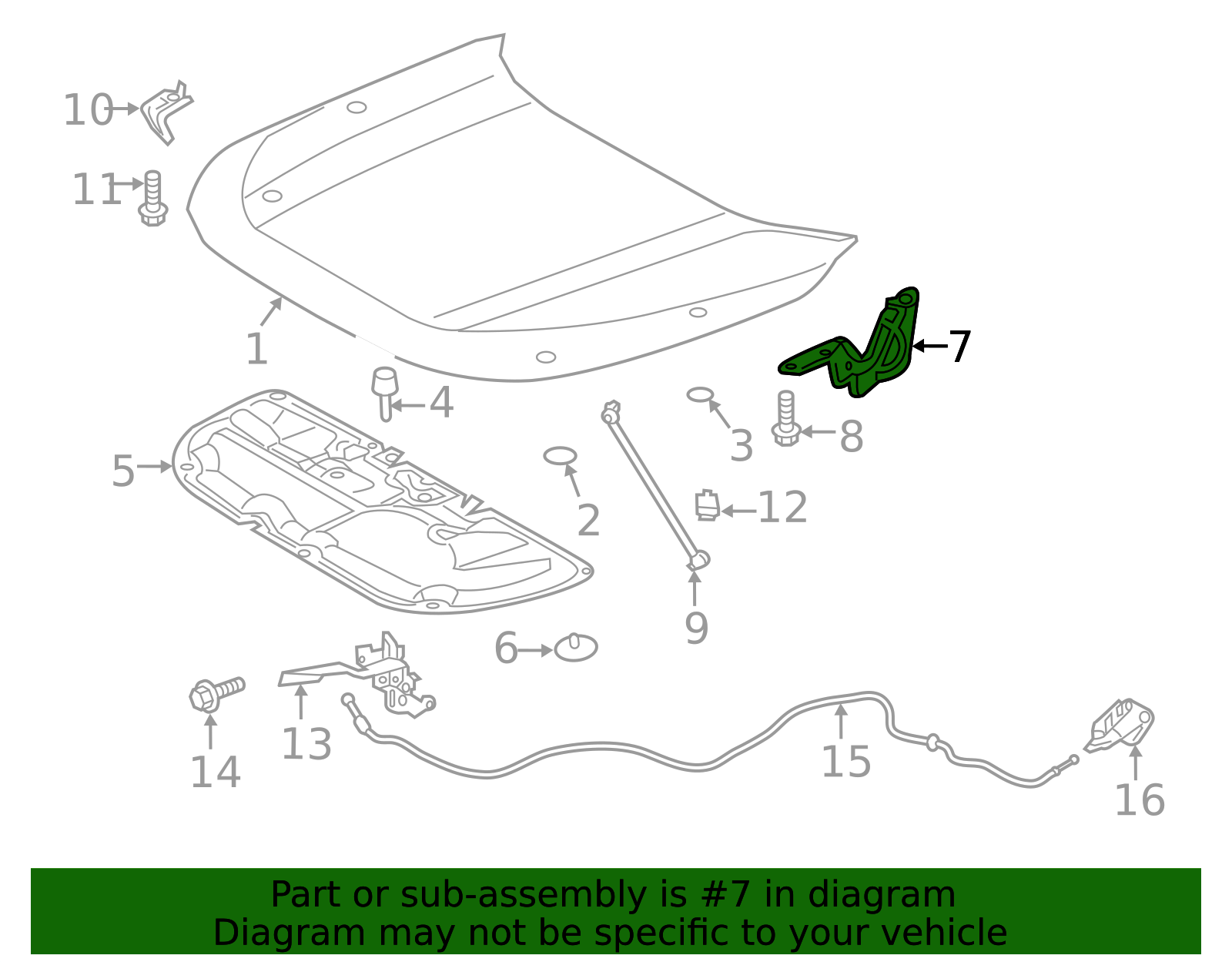 53420-0R080 - 2019-2024 Toyota - Hinge Assembly | Discount Parts Monster