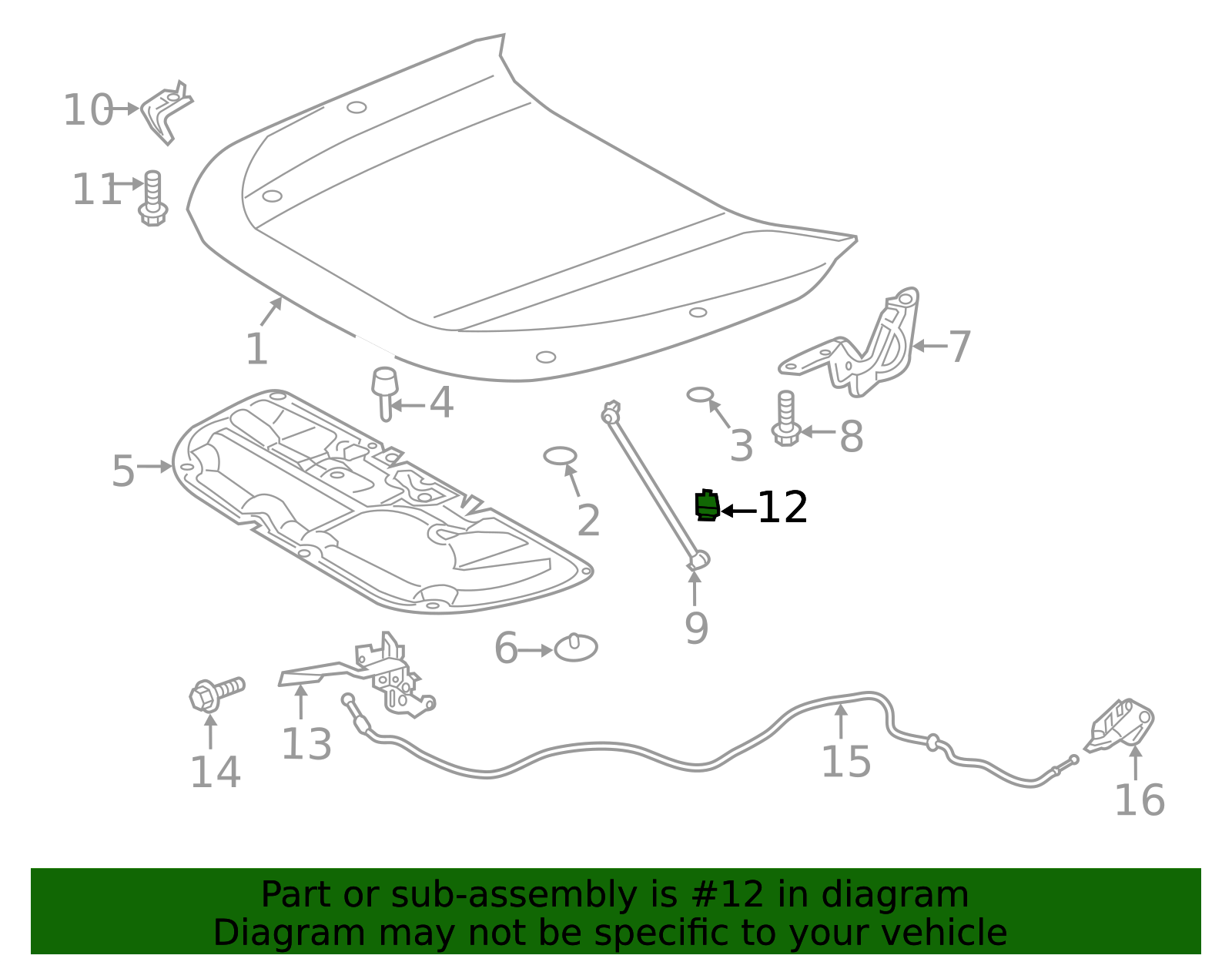 53452-02220 - Support Rod Holder 2019-2025 Toyota | Longo Toyota Parts