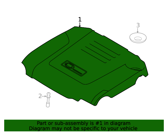 2019-2023 Land Rover Engine Cover LR100469 | OEM Parts Online