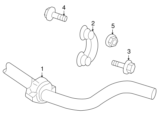 2004-2010 Audi Stabilizer Bar 4E0-411-305-AA | Audi USA Parts